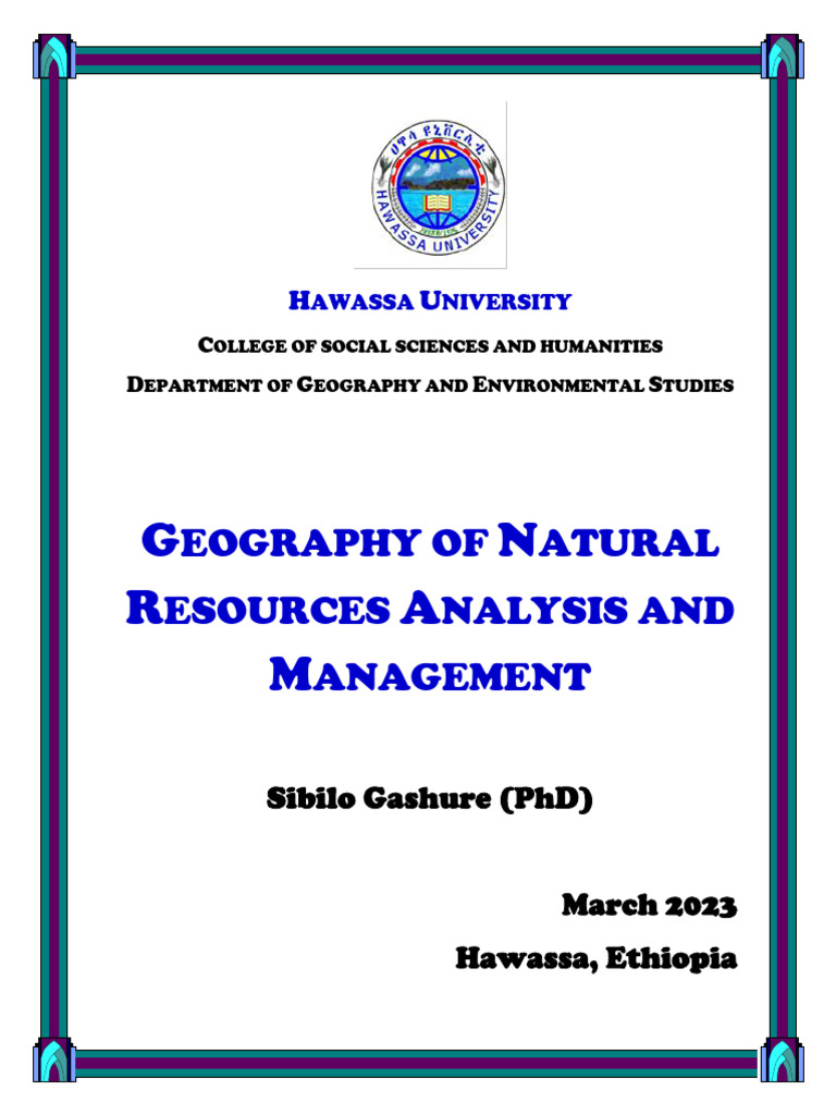 Geography of Natural Resource Analysis and Management | PDF | Ecosystem | Natural Environment