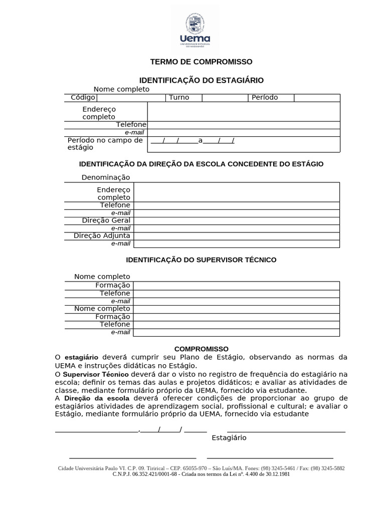 Documentos Do Estagio | PDF | Universidade | Pedagogia