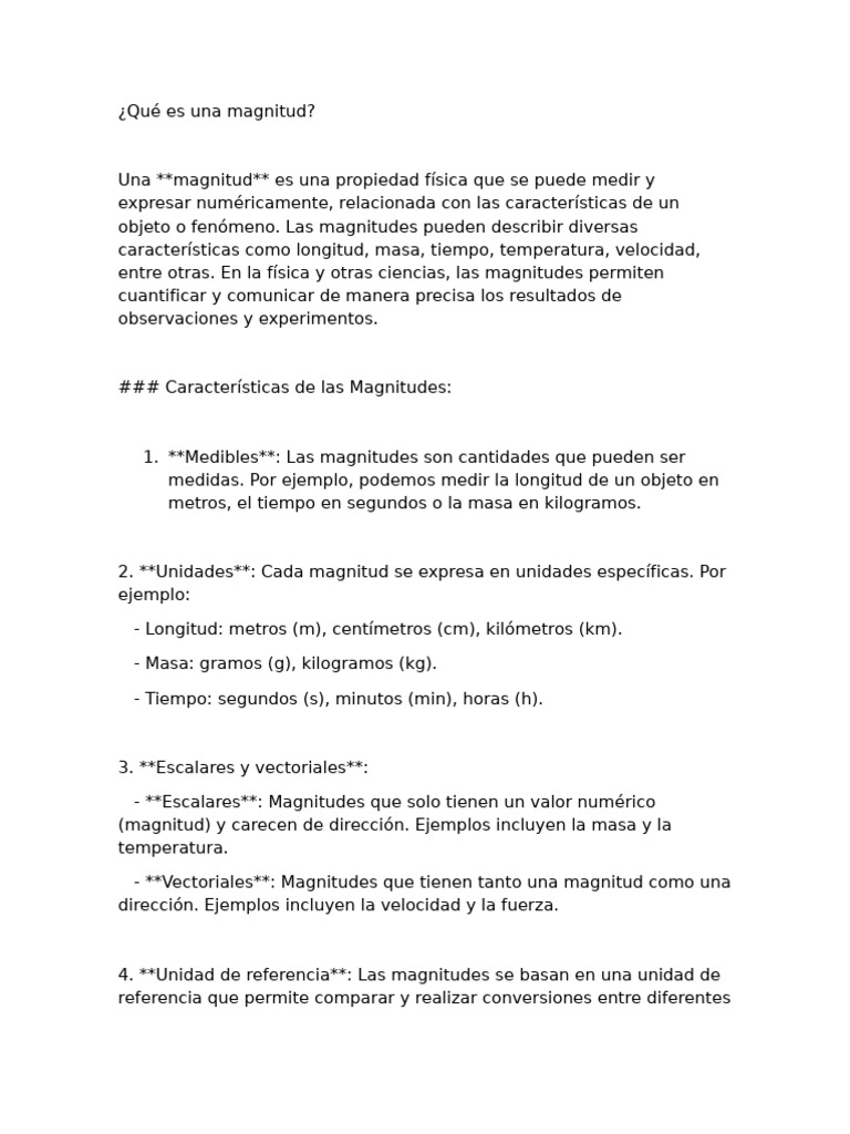 Magnitud | PDF | Masa | Medición