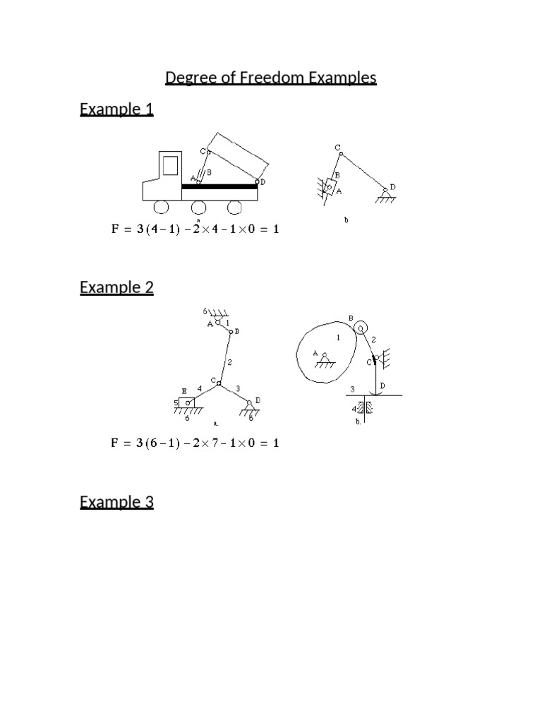 Degree of Freedom Examples | PDF