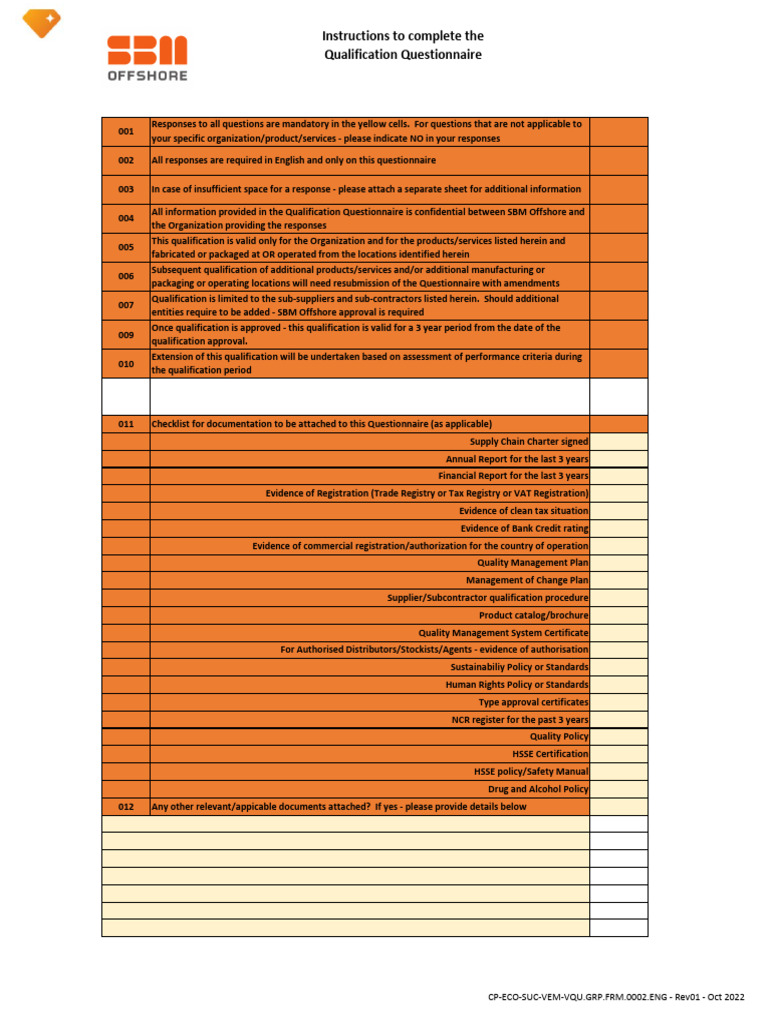 M.0002.ENG - Service Providers Questionnaire (Section 9) | PDF | Corruption | Regulatory Compliance