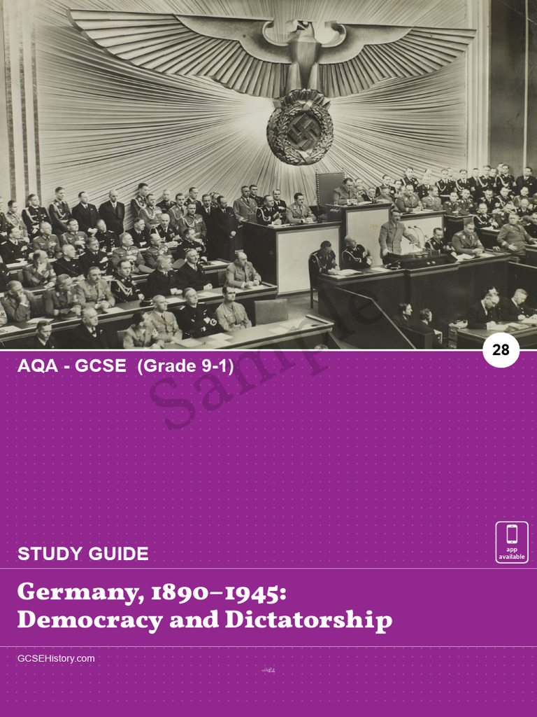 Aqa Gcse Germany 1890 45 | PDF | German Empire | Nazi Germany