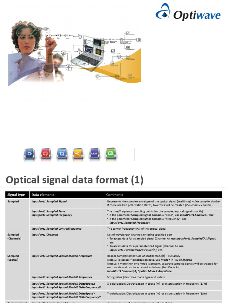 OptiSystem MATLAB Data Formats 20 Mar 17 | PDF | Sampling (Signal Processing) | Phase (Waves)