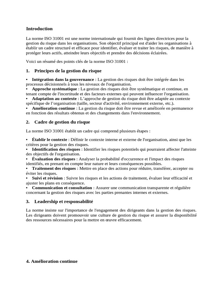Guide sur la norme ISO 31001 | PDF | Risque | Gestion des risques