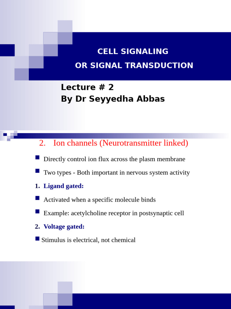 Cell Signaling Mechanisms Explained | PDF | Cell Signaling | Signal ...