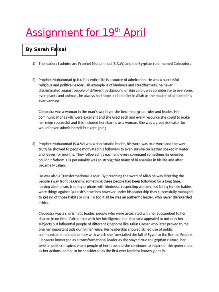 Assignment Ob | PDF | Muhammad | Abrahamic Religions