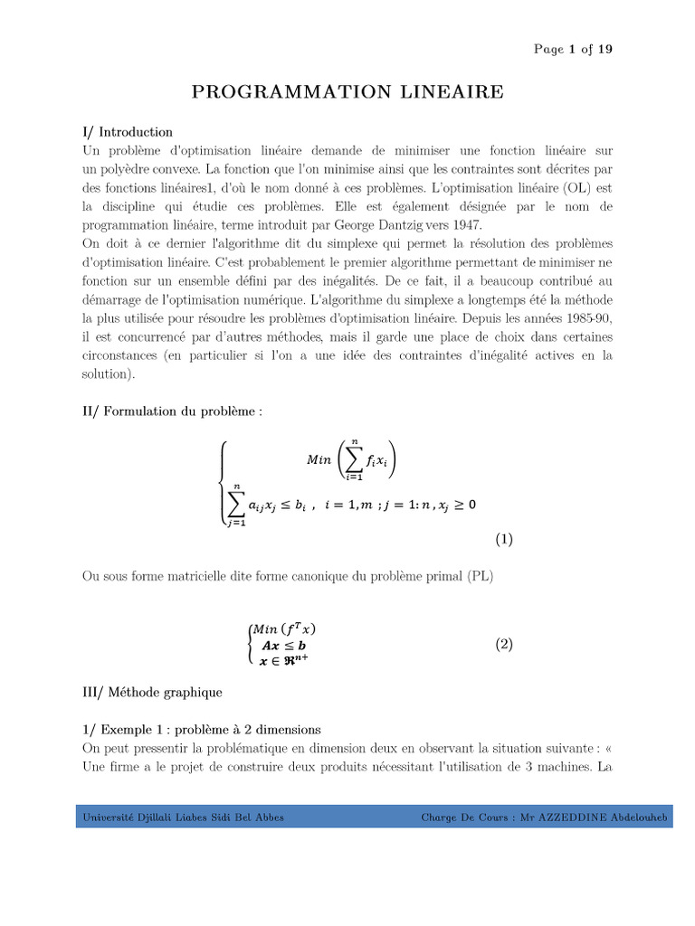 Introduction to Linear Programming | PDF