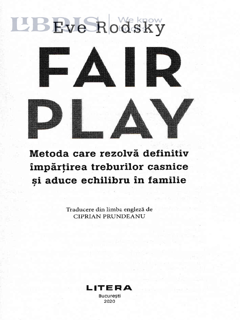 Fair Play - Eve Rodsky | PDF