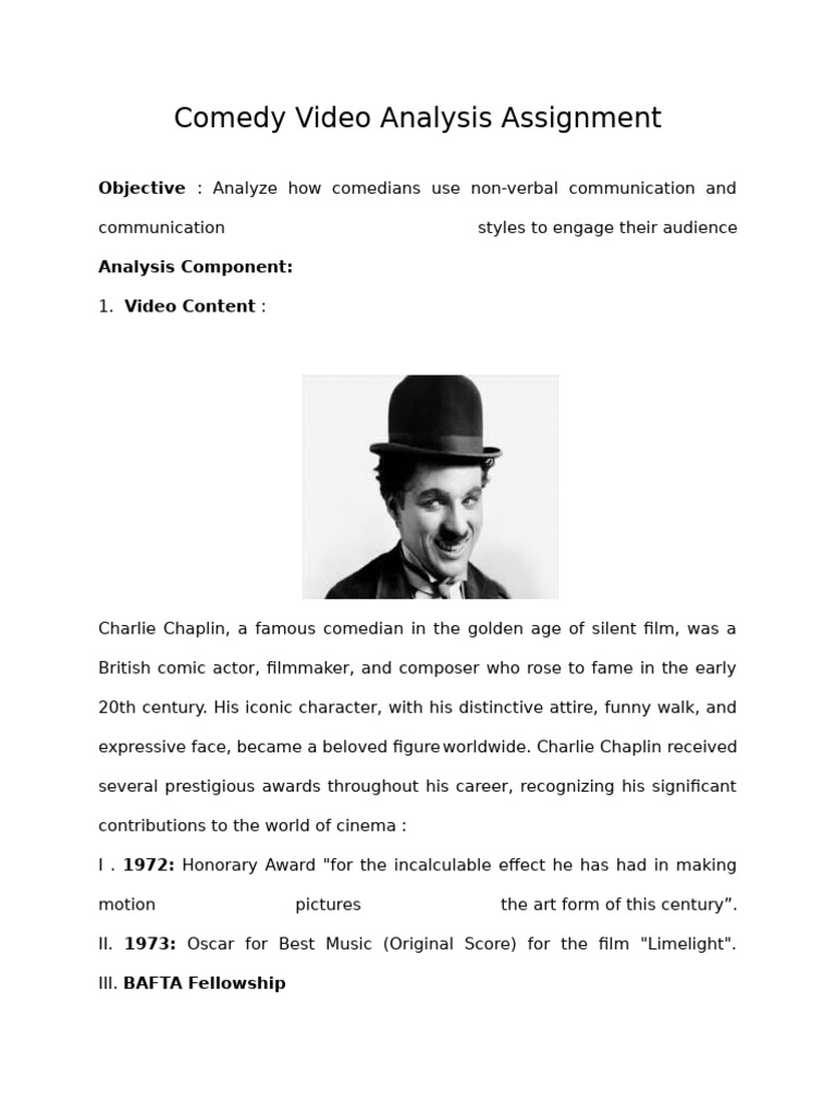COmmunication Assignment | PDF | Comedy | Communication
