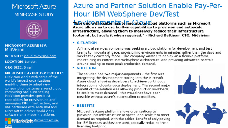 Microsoft Azure ISV Mini Case Study - Midvision | PDF | Cloud Computing ...