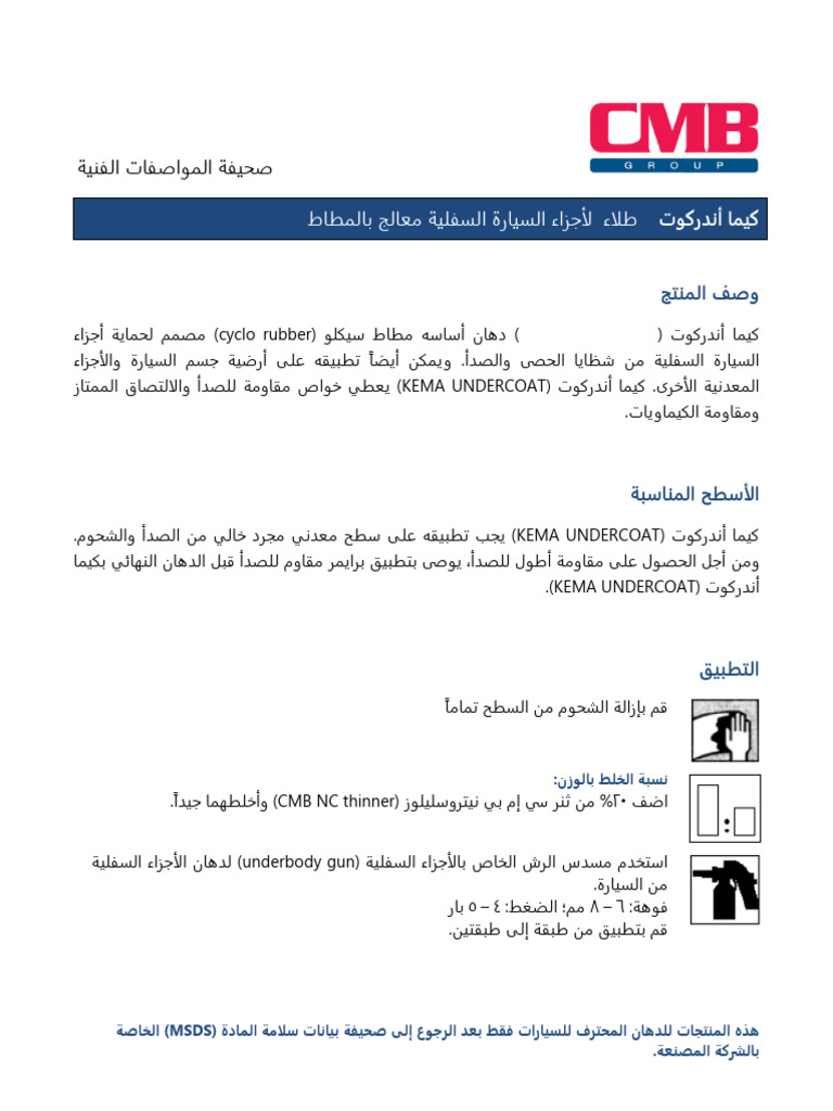 1 KEMA UNDERCOAT Rubberized Undercoat Paint | PDF