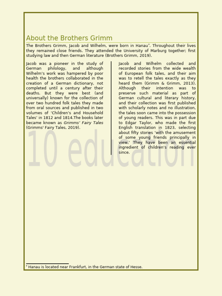 Golden Bird | PDF | Brothers Grimm | Grimms' Fairy Tales