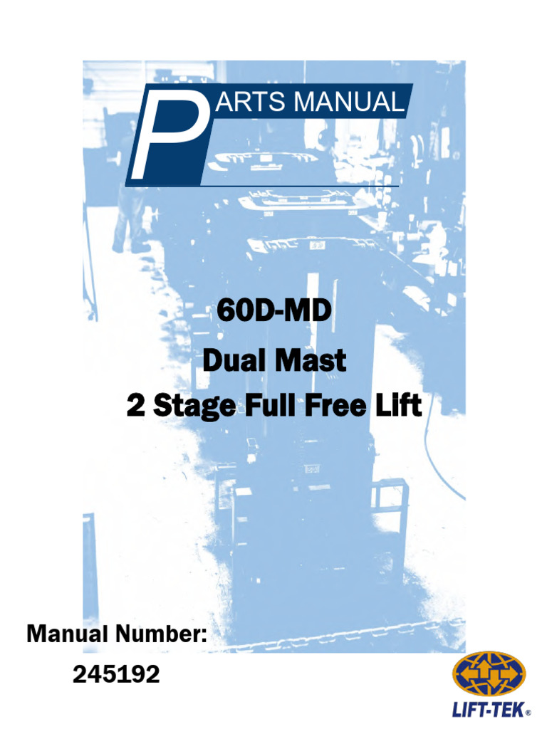 Electro Metrics Nissan KH02 Mast Parts Manual | PDF | Piston | Cylinder (Engine)