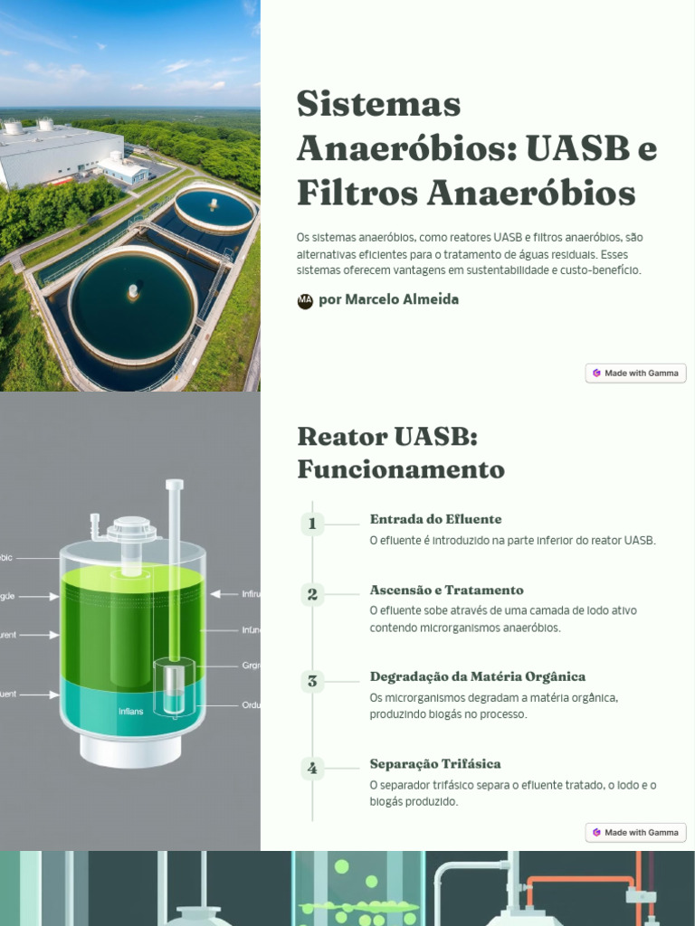 Sistemas Anaerobios UASB e Filtros Anaerobios | PDF