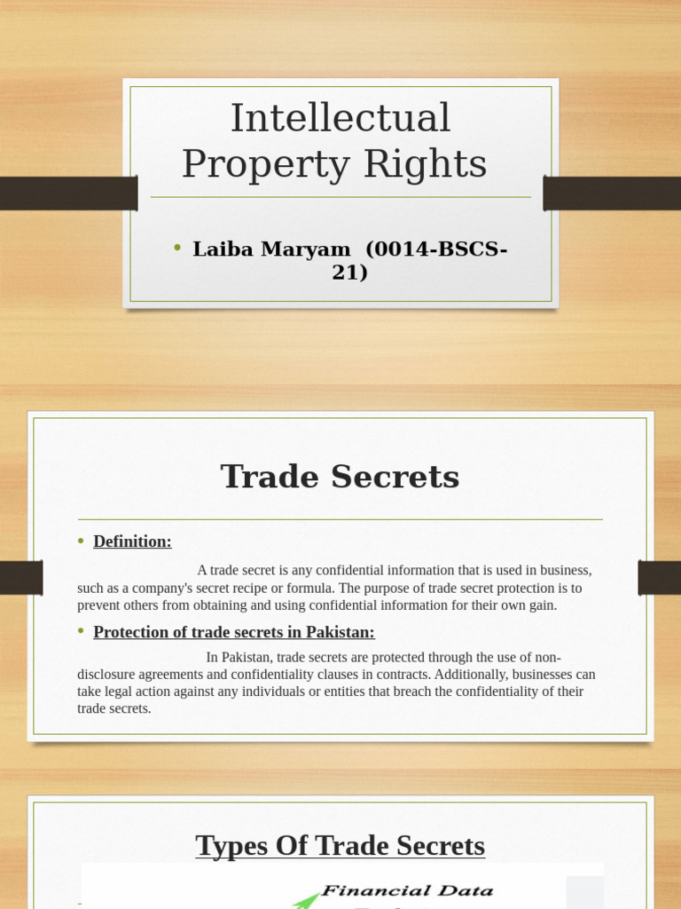 Trade Secret Protection in Pakistan | PDF | Trade Secret | Intellectual Property