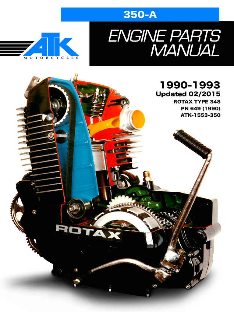 350-1990-1993-Engine-Parts-Rotax-348 | PDF | Vehicle Parts | Rotating ...