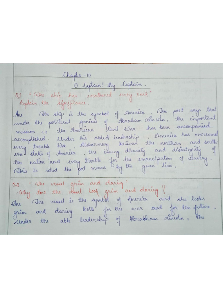 O Captain My Captain | PDF