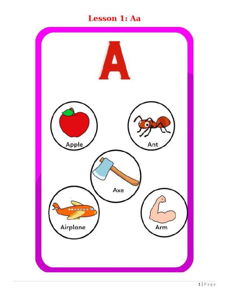 Alphabet Learning Activities for Kids | PDF