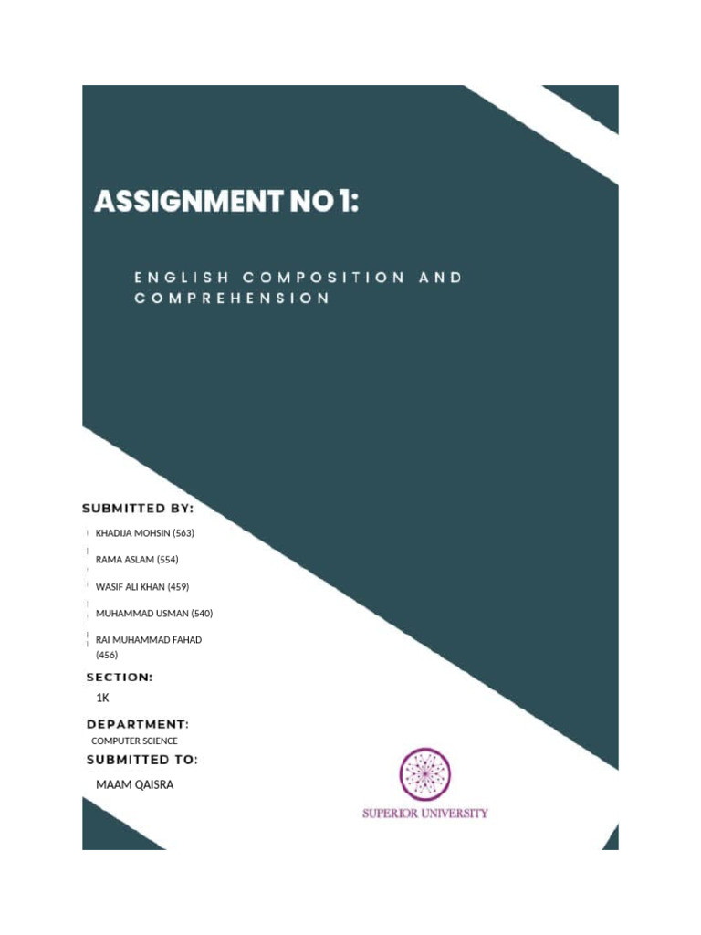 PARTS OF SPEECH ASSIGNMENT | PDF | Pronoun | Adjective