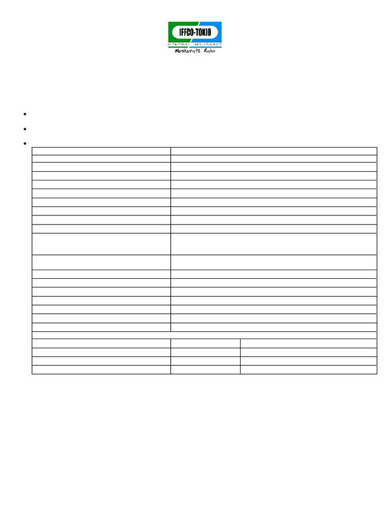 Marine Insurance Claim Form | PDF