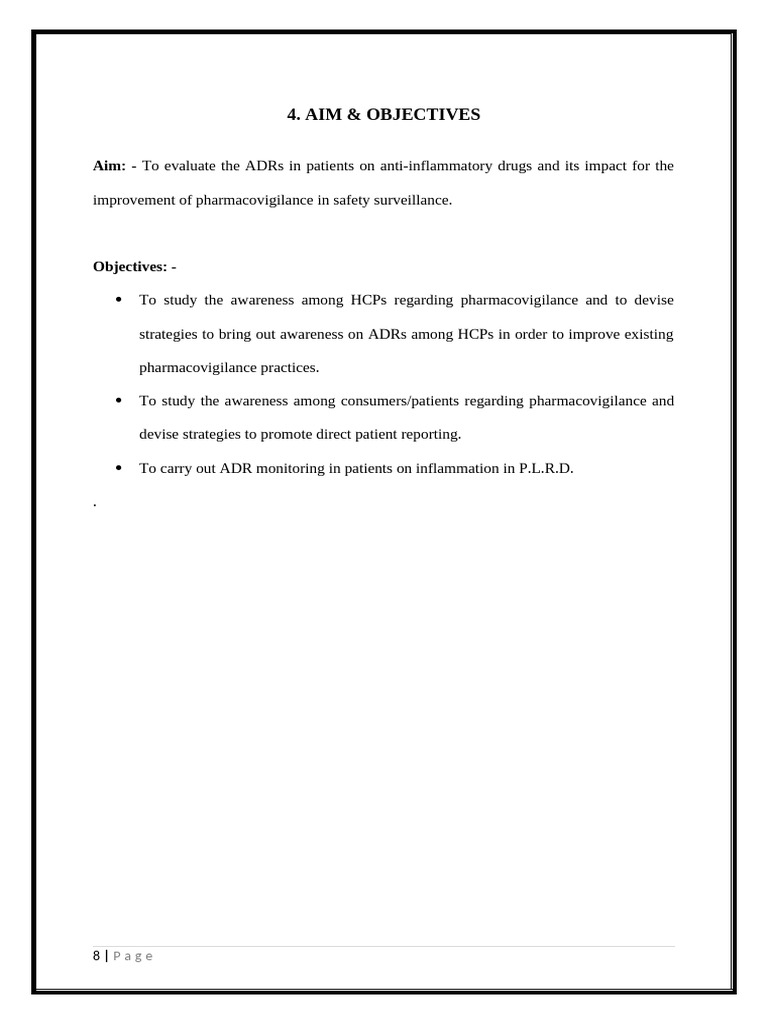 Aims & Objectives | PDF