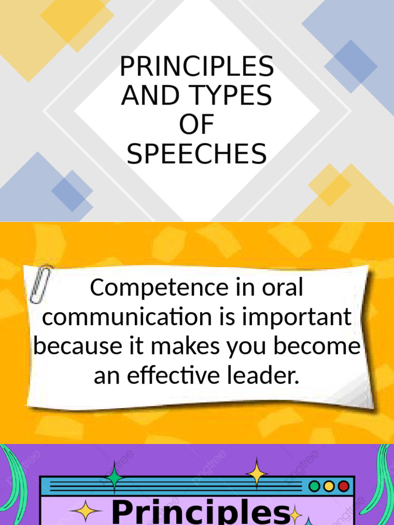 Speech Principles and Delivery Methods | PDF