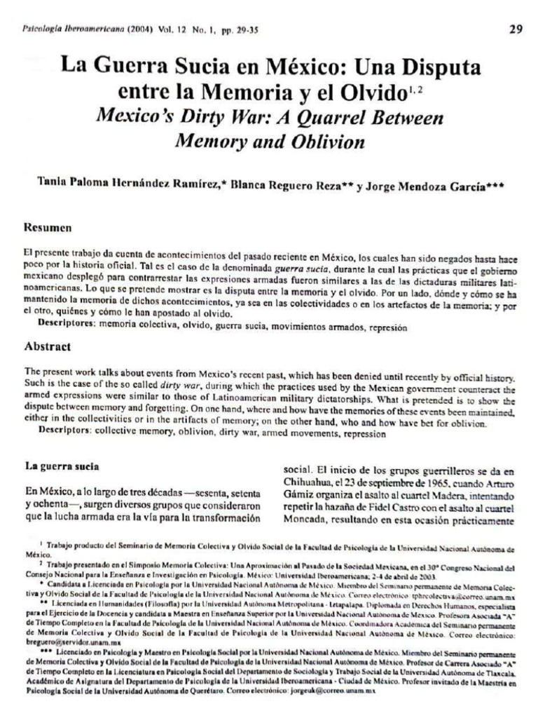 12(1)+pp.+29-35+La+guerra+sucia+en+México.+Una+disputa+entre+la+memoria ...