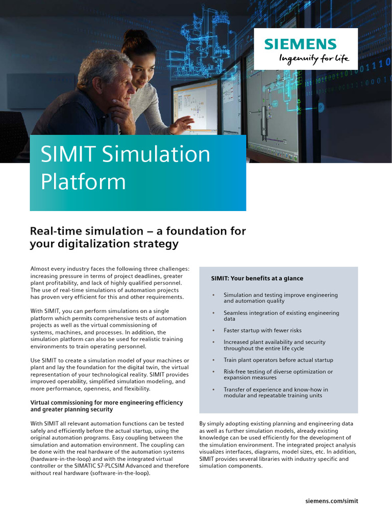 simitsimulationplatformdatasheet2019-1en-144 | PDF | Simulation | Automation