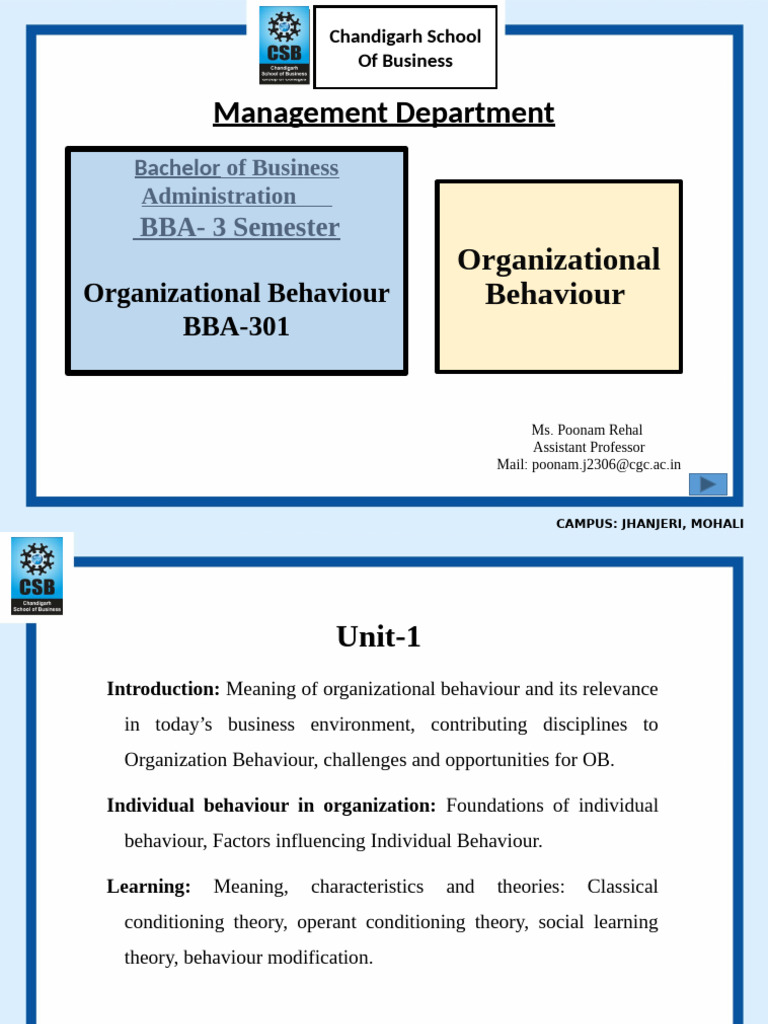 Behaviour of The Organization | PDF | Classical Conditioning | Reinforcement