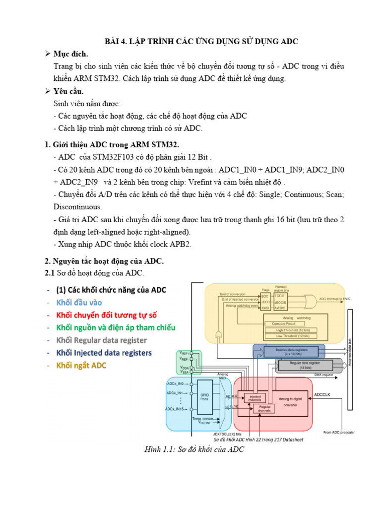 04 Huong dan thuc hanh ADC | PDF