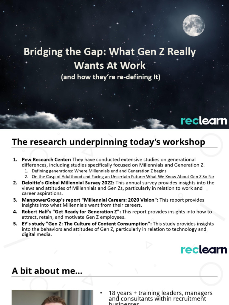 EliteLeaders GenZSlides | PDF | Mentorship | Millennials