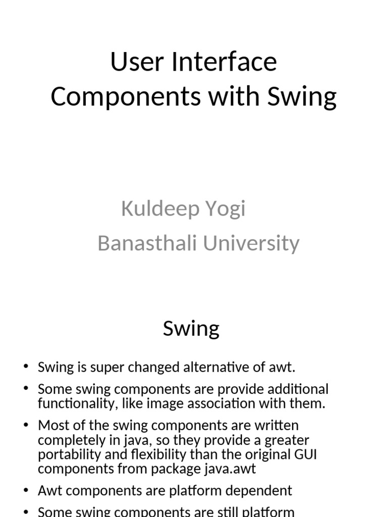 Swing With Even Handling | PDF | Systems Engineering | Computer Programming