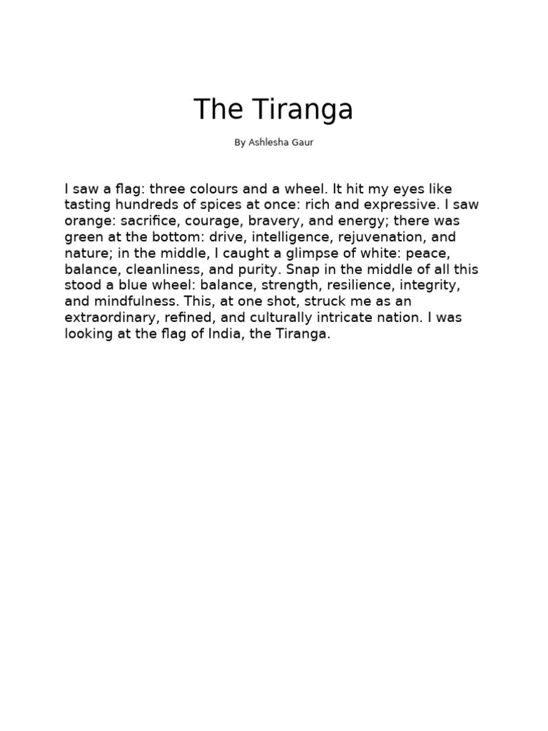 The Tiranga | PDF