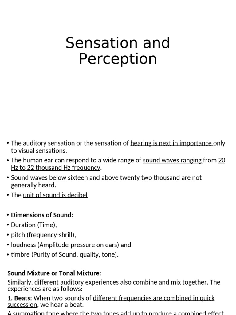 Audition | PDF | Ear | Auditory System