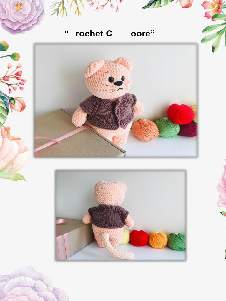 ENGLISH_PATTERN_Crochet_Cat_Moore | PDF | Crochet | Knitting