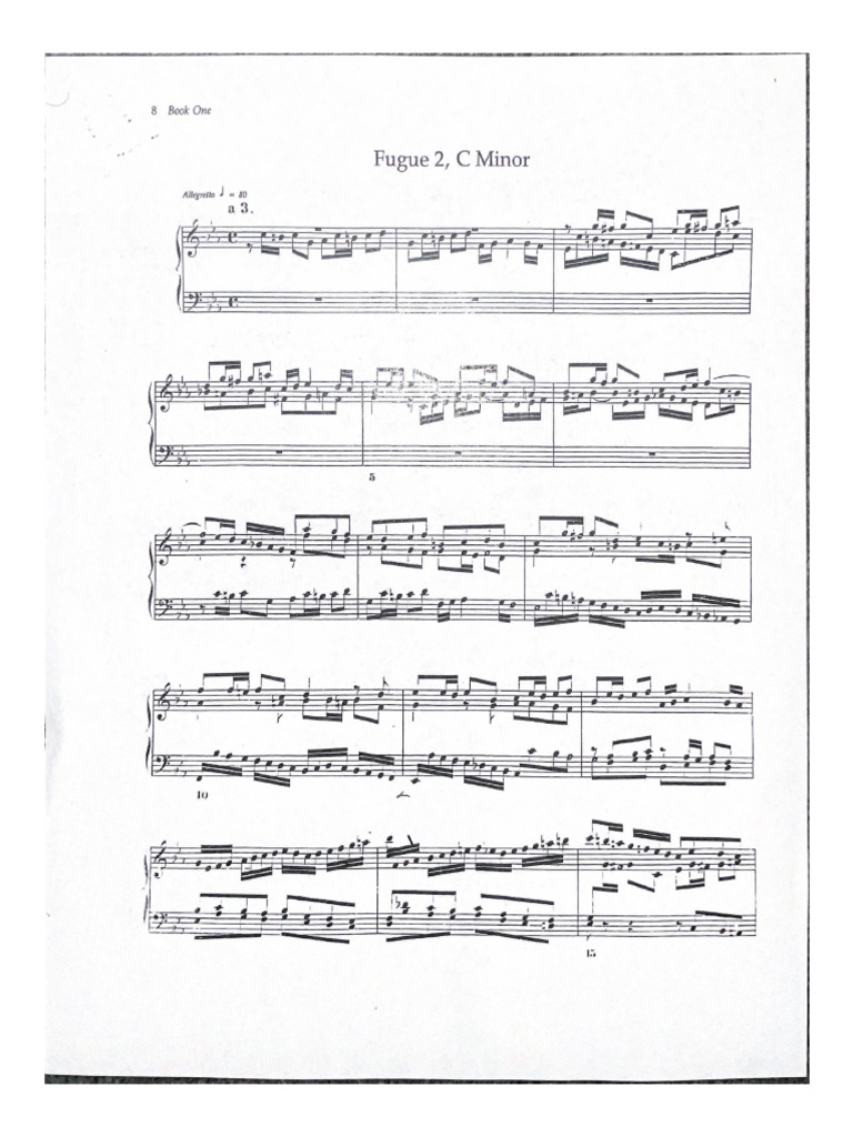 Fugue 2, C Minor | PDF
