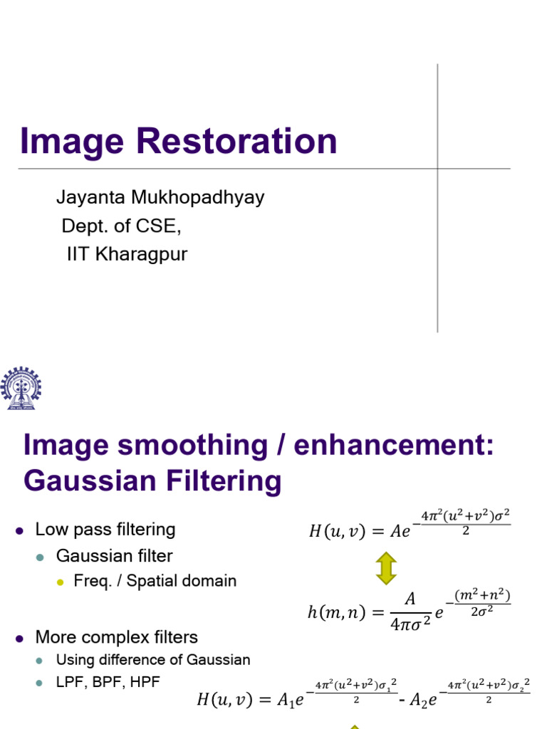 IP_Restoration_L5 | PDF | Computer Engineering | Digital Signal Processing
