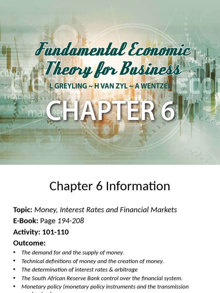 Chapter 6 Slides 2023 | PDF | Money | Money Supply