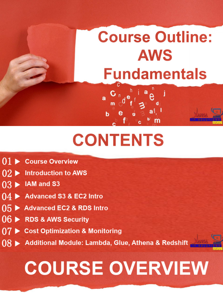 Xansa AWS Course Outline | PDF | Amazon Web Services | Cloud Computing