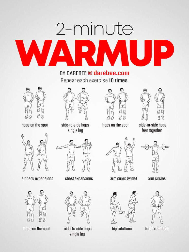 2 Minute Warmup Workout | PDF