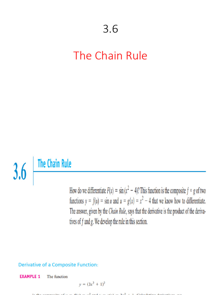 The Chain Rule | PDF