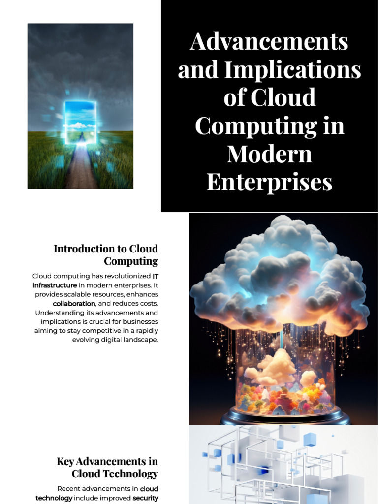 Slidesgo Advancements and Implications of Cloud Computing in Modern ...