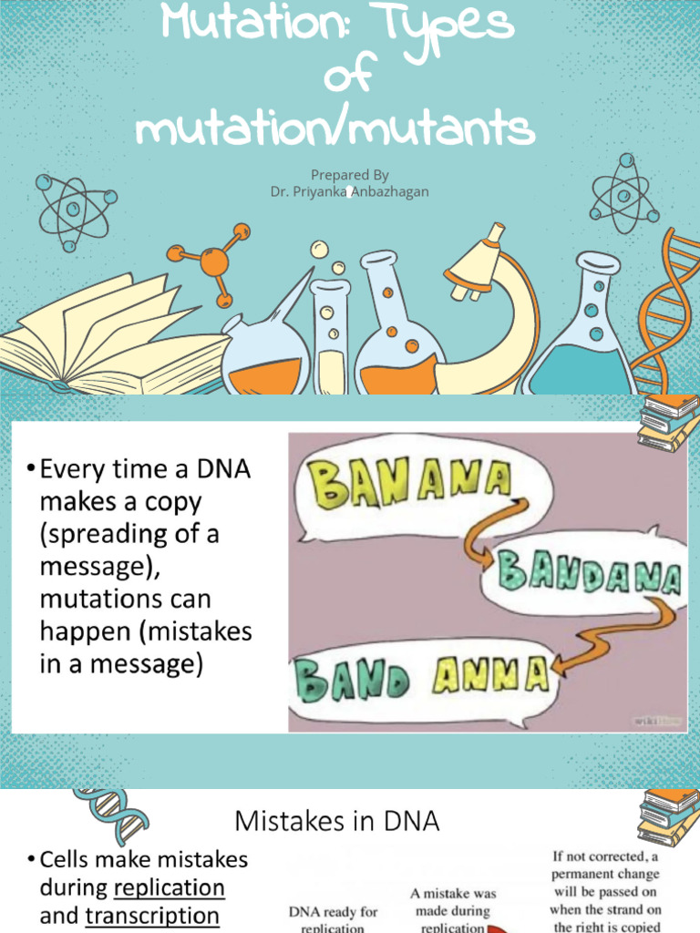 Mutation - Types of Mutation-Mutants.-1 | PDF