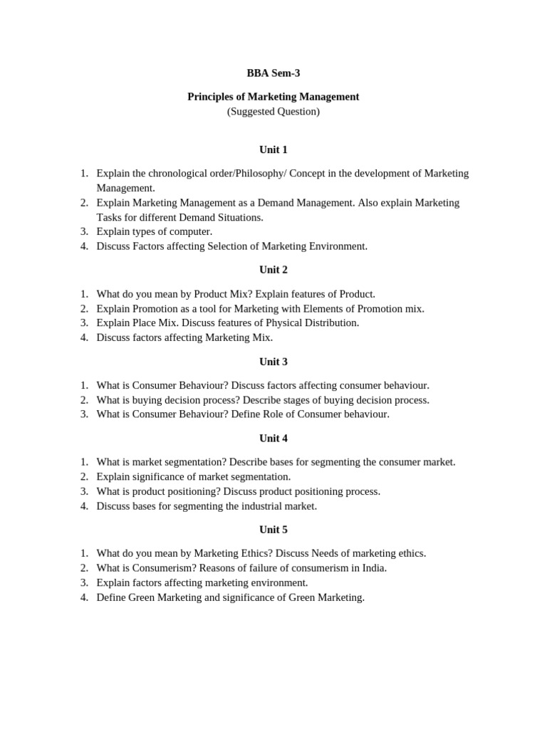Marketing Management | PDF