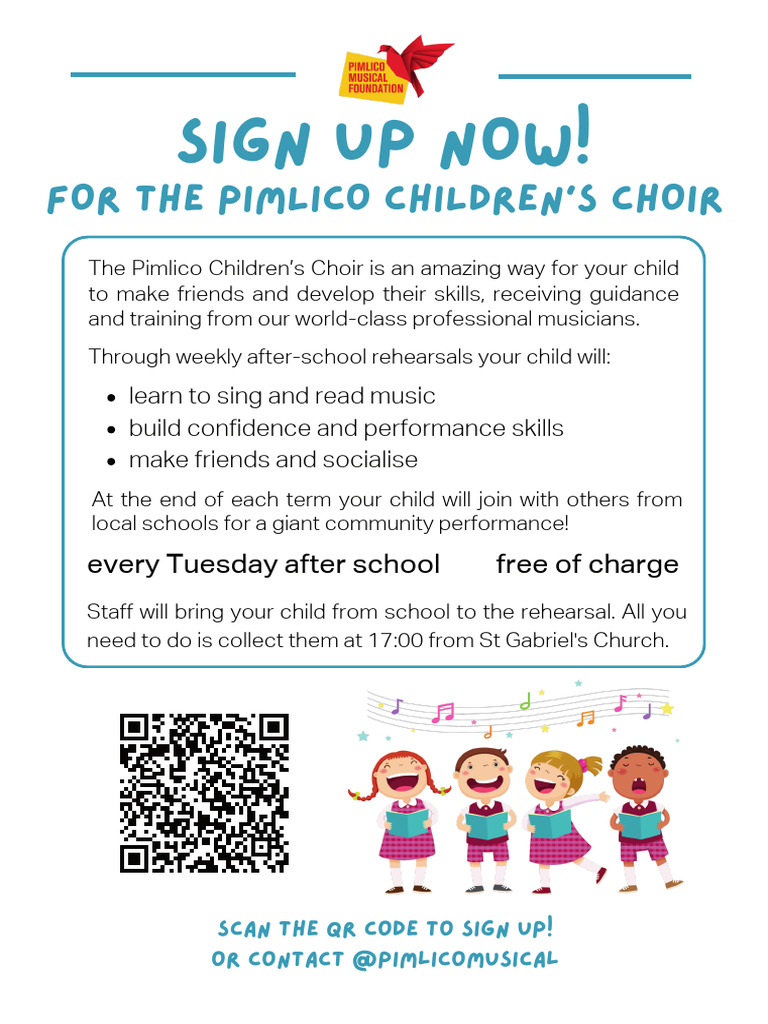 Pimlico Children's Choir Flyer | PDF