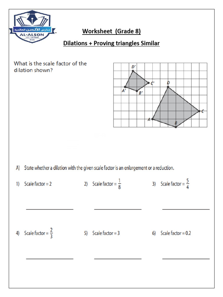 1st Semester Geometry Rivision GR 8 | PDF