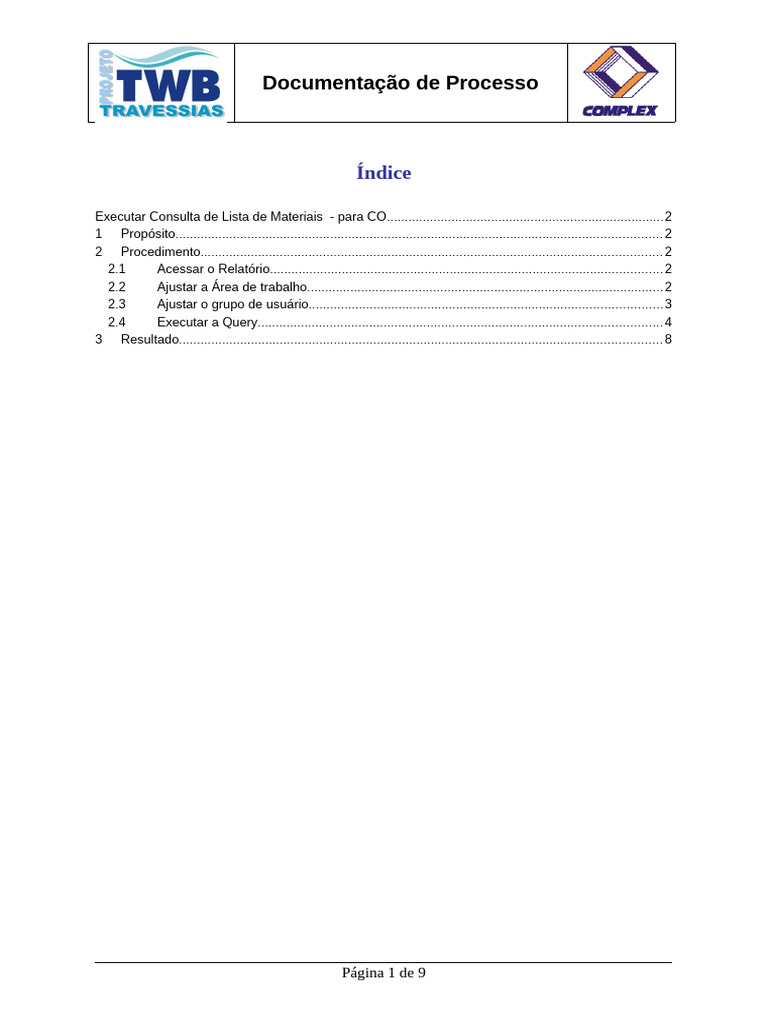 CO BPP Query CadastroMateriais | PDF | Janela (informática) | Informática