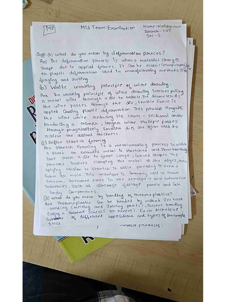 MP Mid Term Assignment Answer | PDF