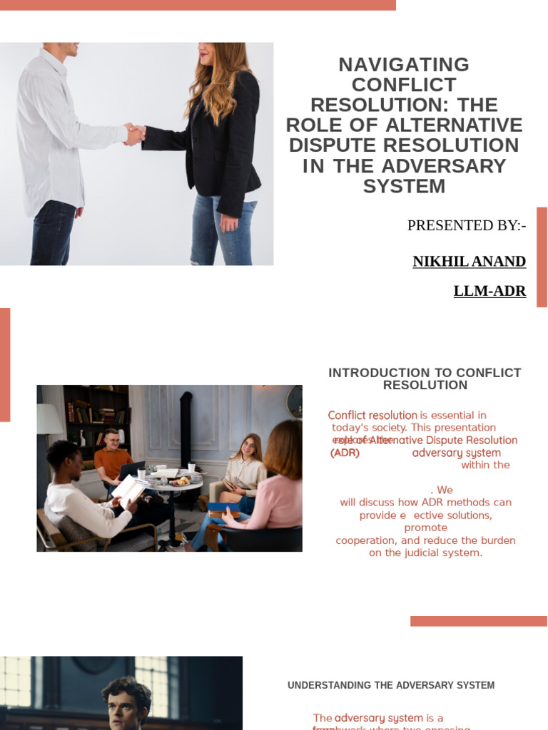 Navigating Conflict Resolution: The Role of Alternative Dispute ...