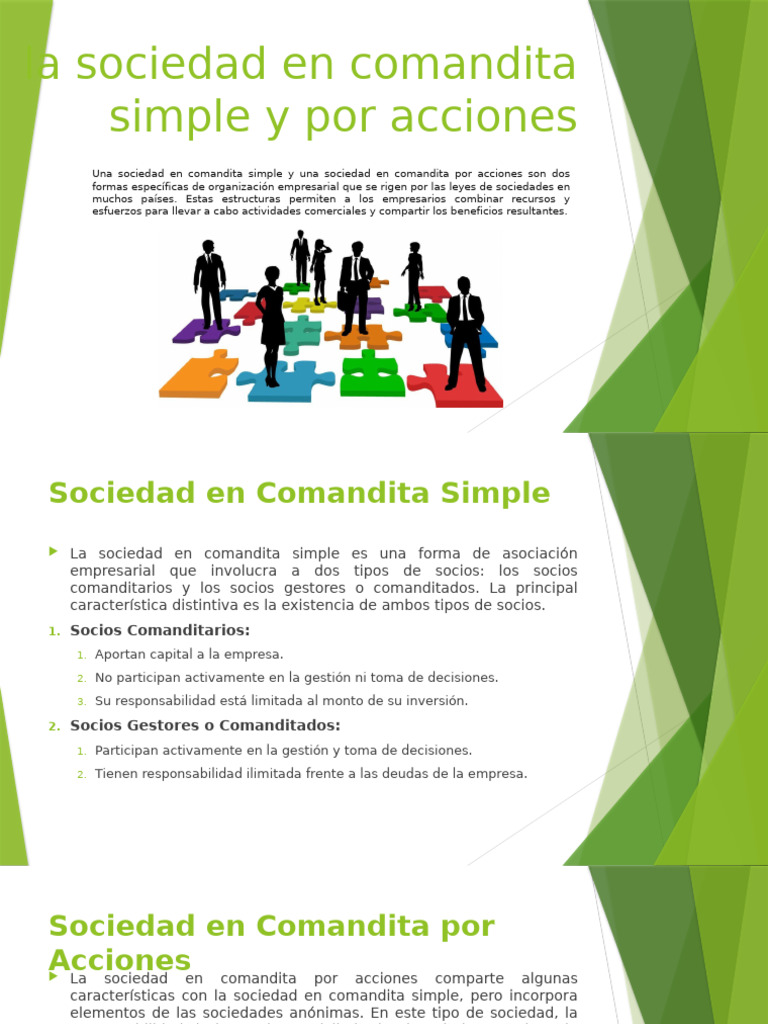 La Sociedad en Comandita Simple y Por Acciones CESAR BASTIDAS | PDF